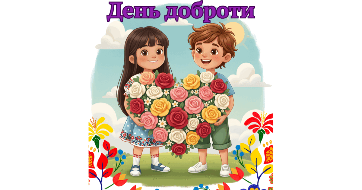 Постер "13 листопада. День доброти" | Інші методичні матеріали. Виховна ...