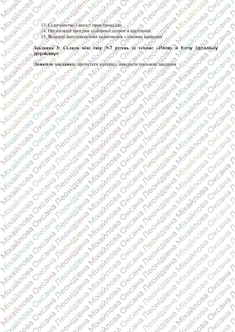 Громадянська освіта 8 клас "Держава, її ознаки, форми та функції ...