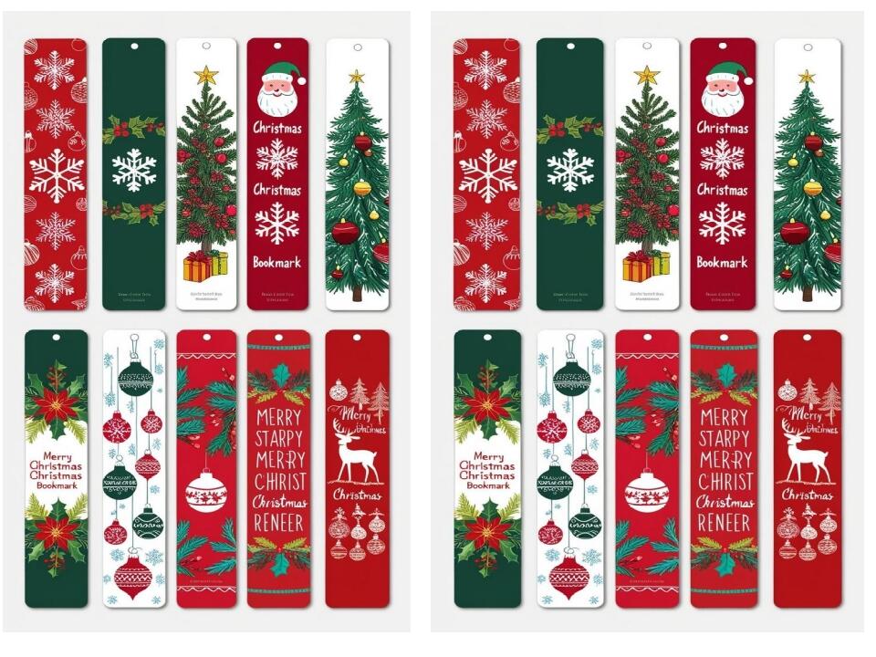 Новорічні закладки.Подаруйте своїм школярикам новорічні закладинки ...