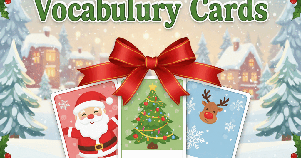 Christmas vocabulary flashcards | . Різне