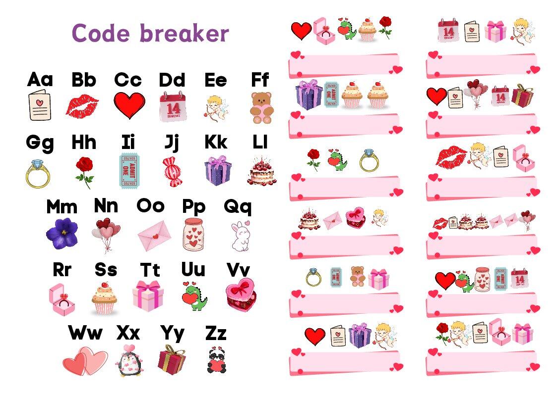 St. Valentine's Day - Code breaker. День Святого Валентина - Дешифратор ...