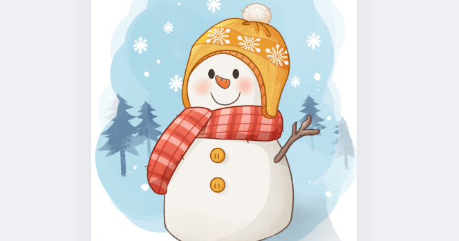 Аплікація "Сніговик" (шаблони) | . Дидактичні матеріали