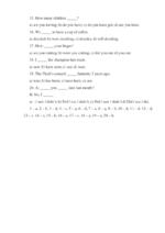 Present Simple Tense and Past Simple Tense | Тест. Англійська мова