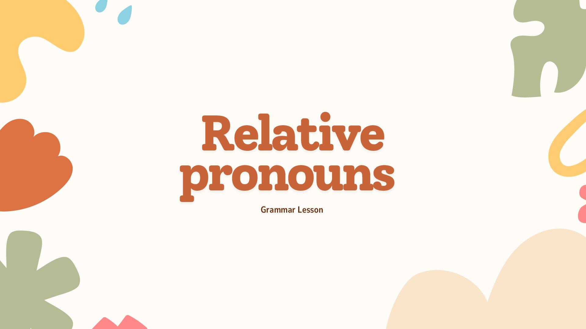 Презентація "Relative pronouns" | . Різне