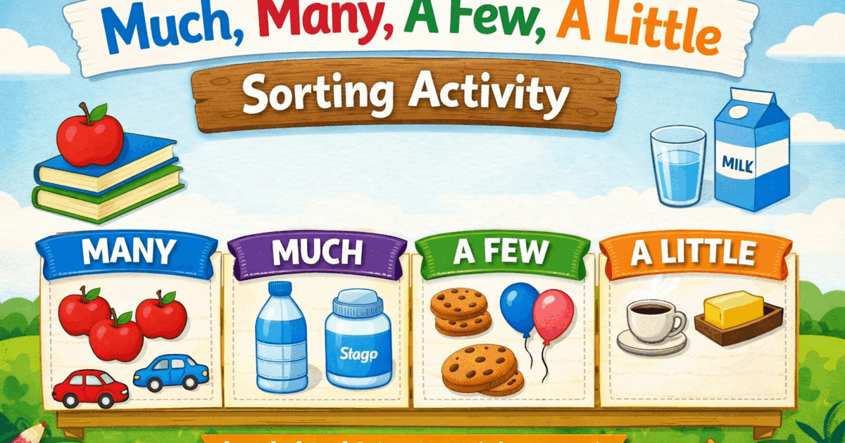 Англійська мова | Much, Many, A Few, A Little - Sorting Activity ...