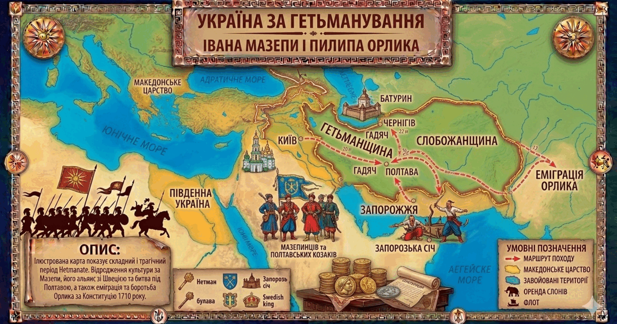 «Україна за гетьманування Івана Мазепи і Пилипа Орлика». | Презентація ...