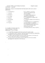 English Lesson Worksheet | Jumanji (1995): Alan Finishes the Game ...