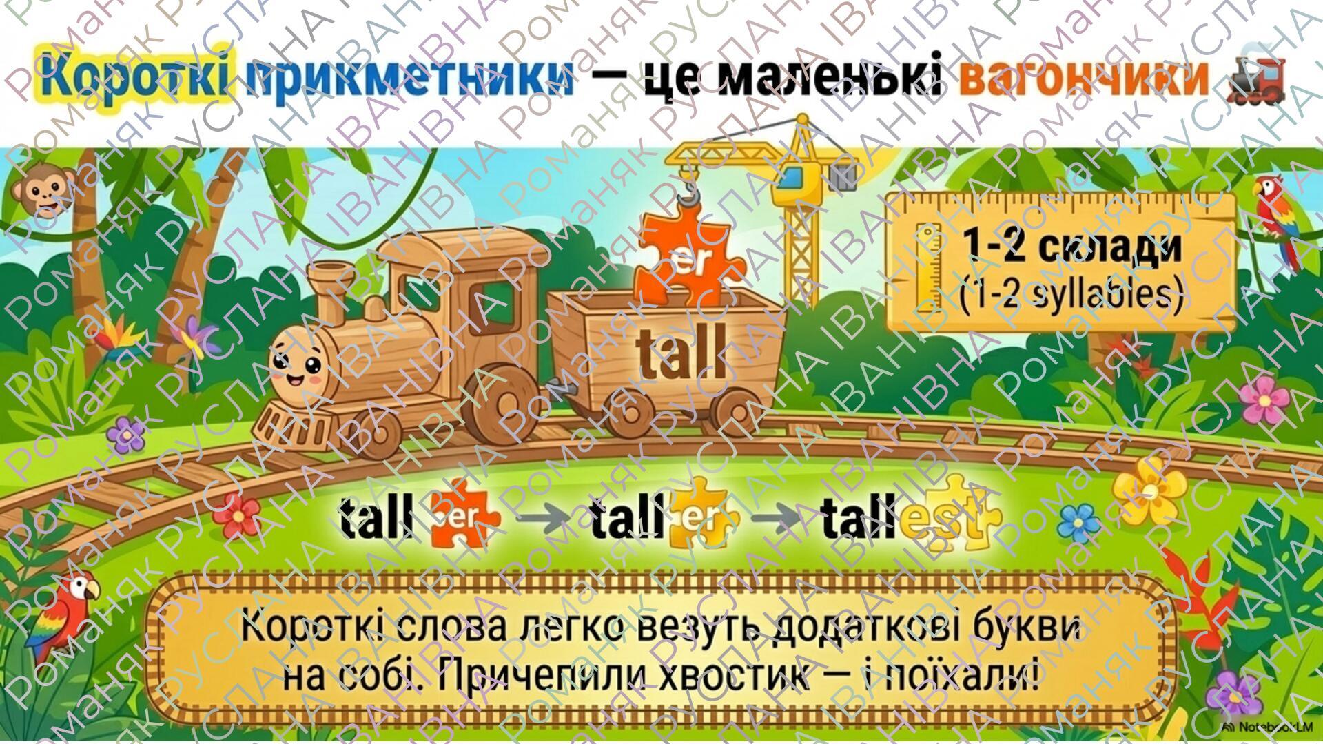 Ступені порівняння прикметників. Degrees of comparison of adjectives ...